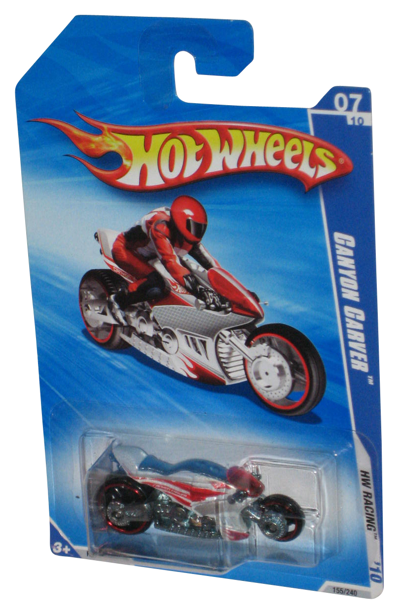 Hot Wheels HW Racing 7/10 '10 Canyon Carver (2009) Red & White Toy Car ...