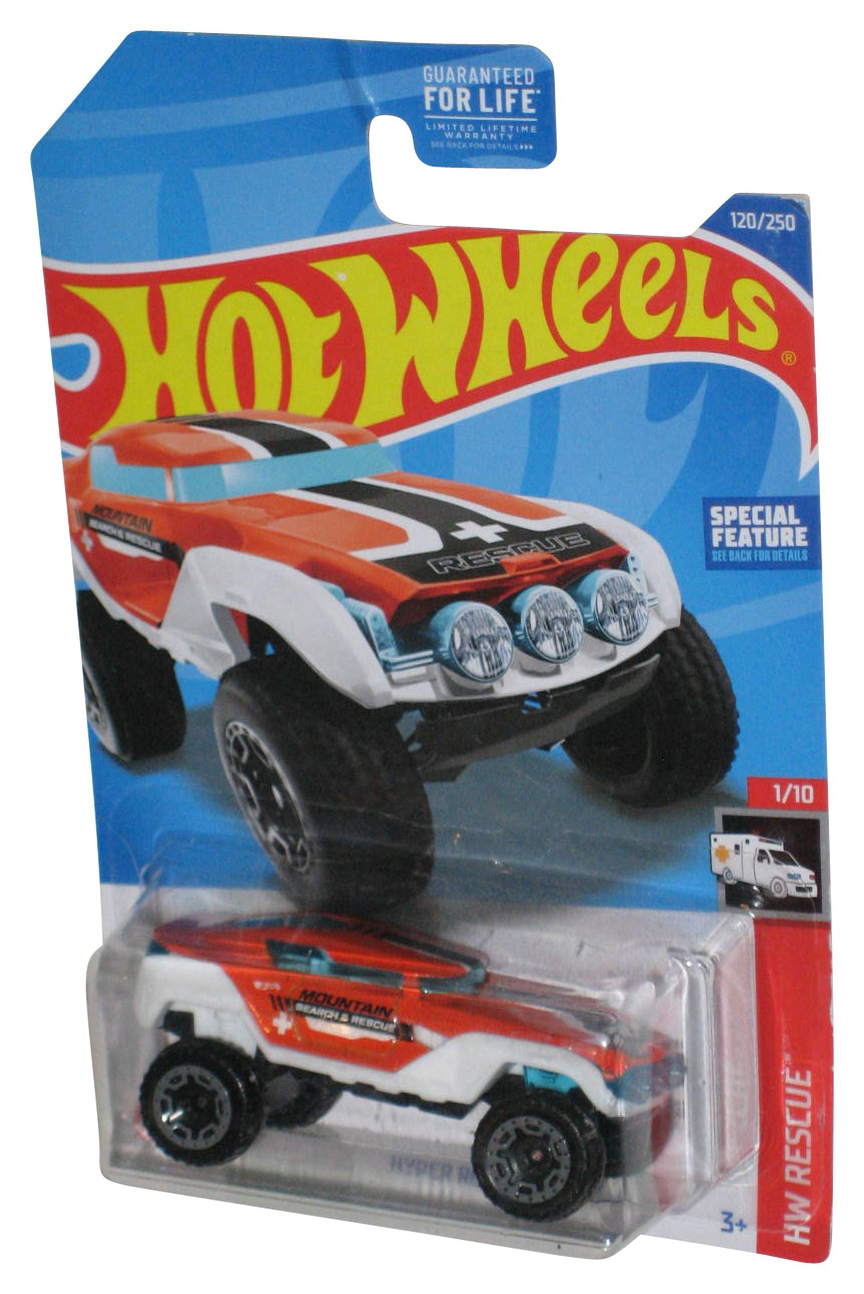 Hot Wheels HW Rescue 1/10 (2021) Orange & White Hyper Rocker Car 120/ ...