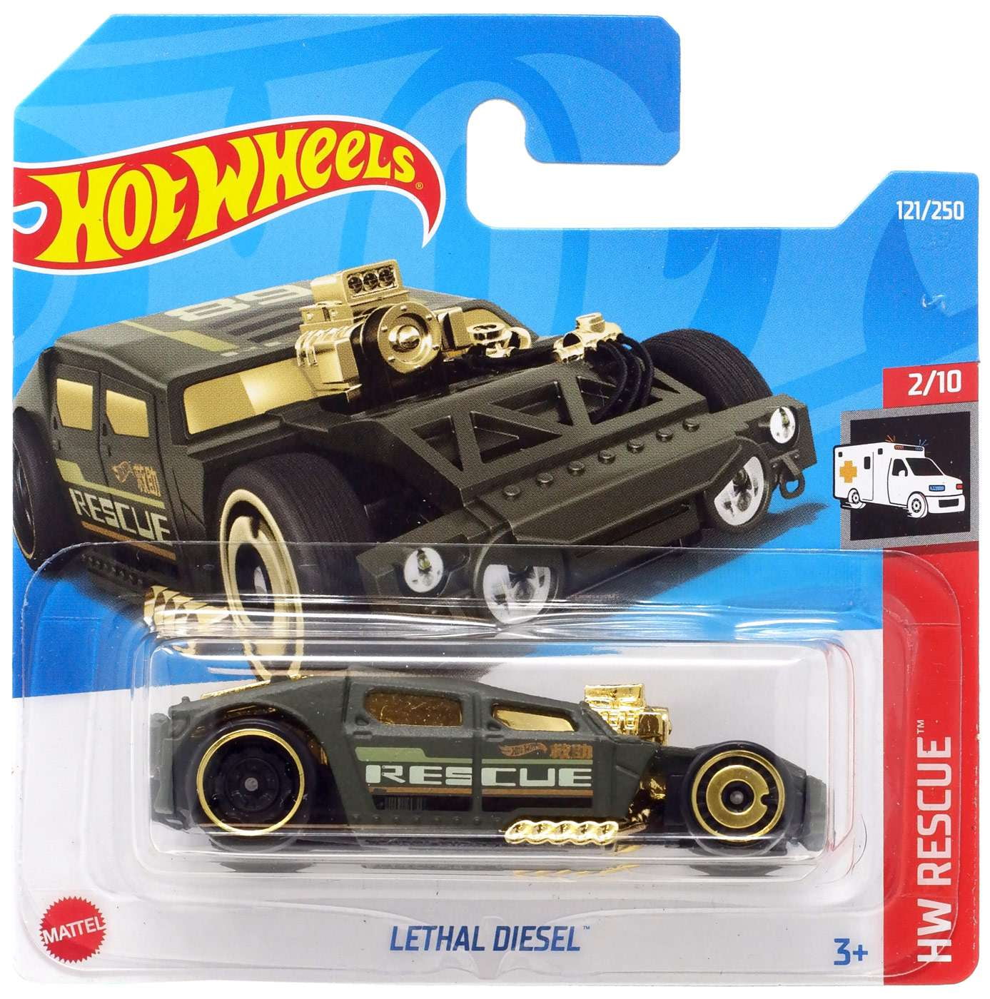 Hot Wheels HW Rescue Lethal Diesel Diecast Car - Walmart.com