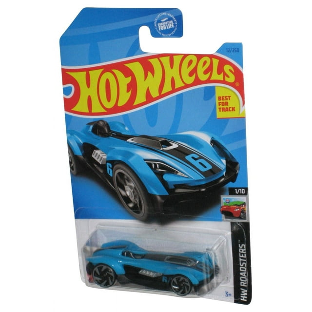 Hot Wheels HW Roadsters 1/10 (2021) Blue Roadster Bite Toy Car 12/250 ...