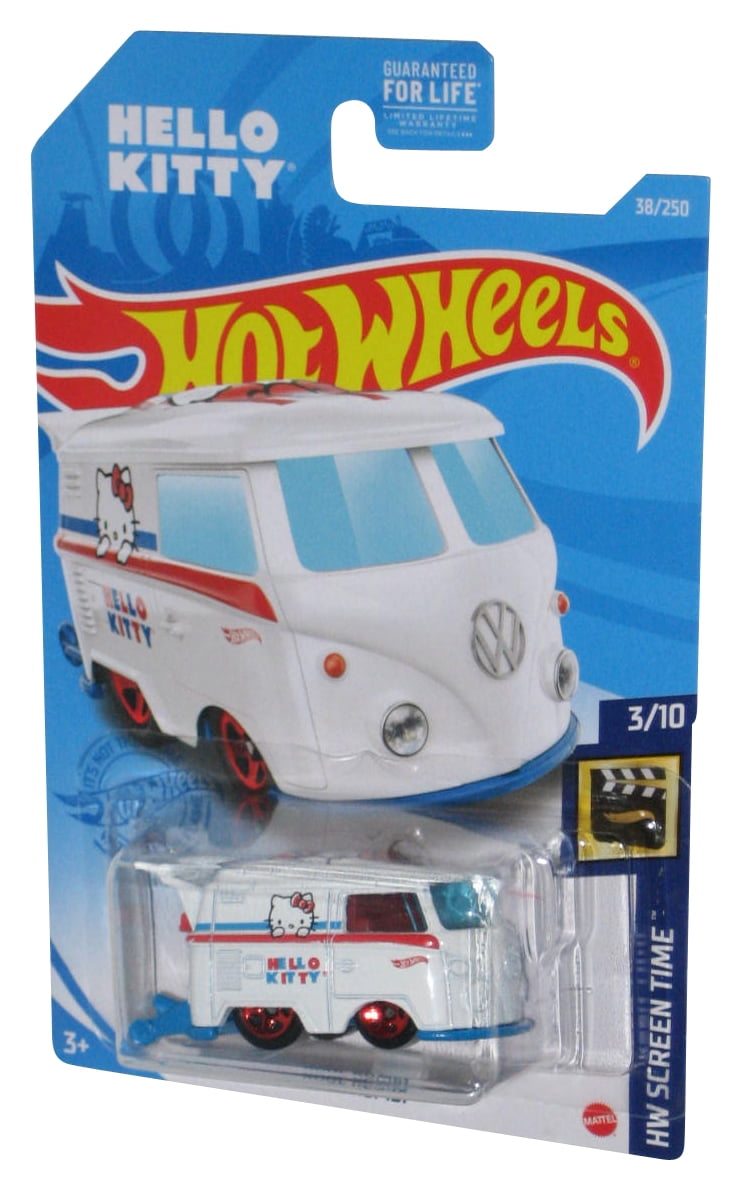 Hot Wheels HW Screen Time 3/10 Hello Kitty White Kool Kombi Toy Car 38/ ...