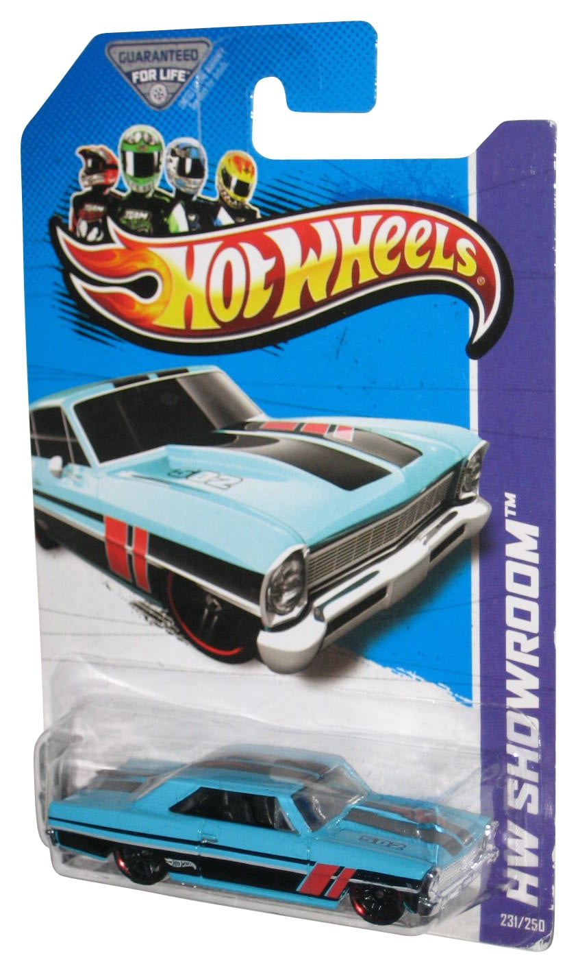 Hot Wheels HW Showroom (2012) Blue '66 Chevy Nova Toy Car 231/250 ...