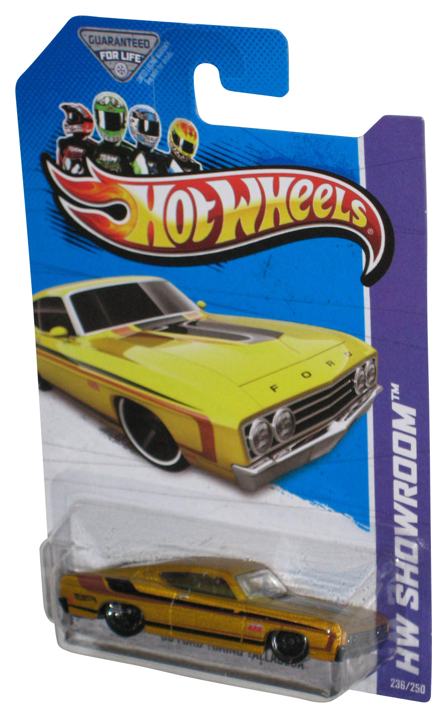 Hot Wheels HW Showroom (2012) Gold '69 Ford Torino Talladega Toy Car 236/250 - Walmart.com