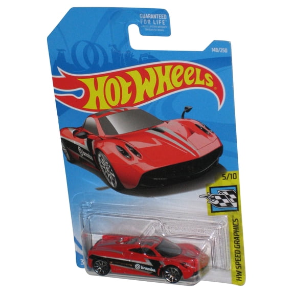 Hot Wheels HW Speed Graphics 5/10 (2017) Red Pagani Huayra Car 148/250 ...