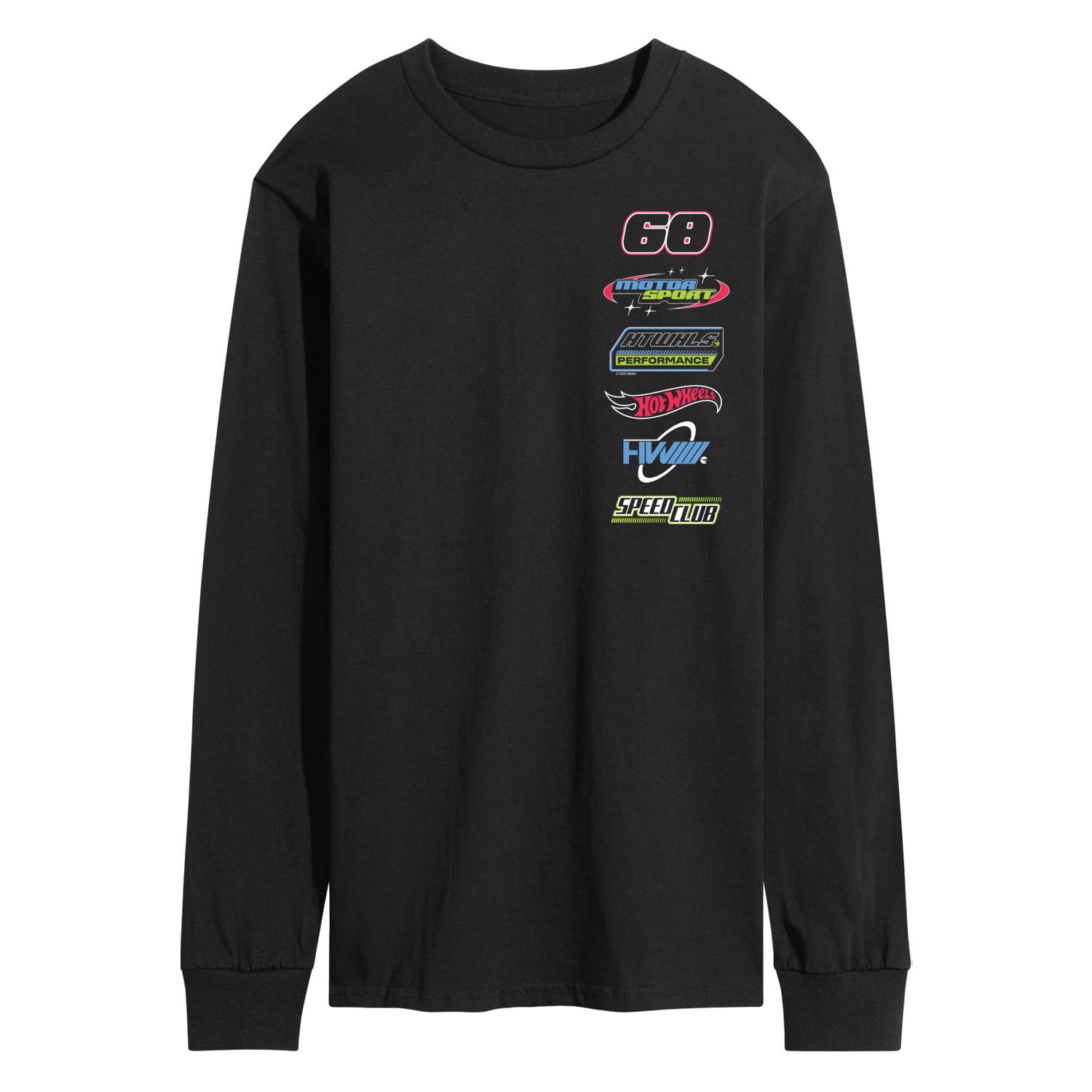 Hot Wheels - HW Stacked Badges- Men's Long Sleeve Graphic T-Shirt ...