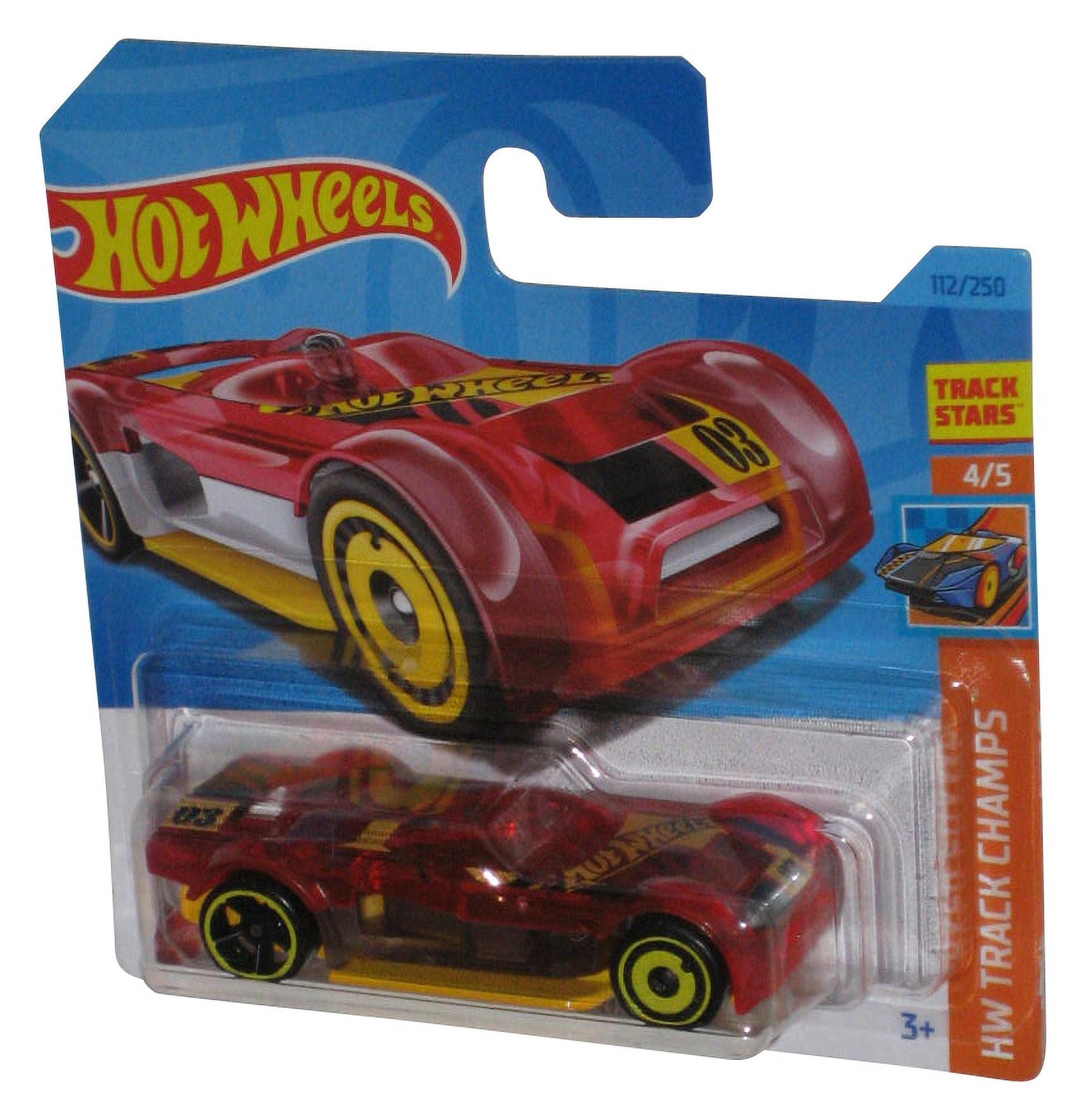Hot Wheels HW Track Champs 4/5 (2021) Red Mach It Go Toy Car 112/250 ...