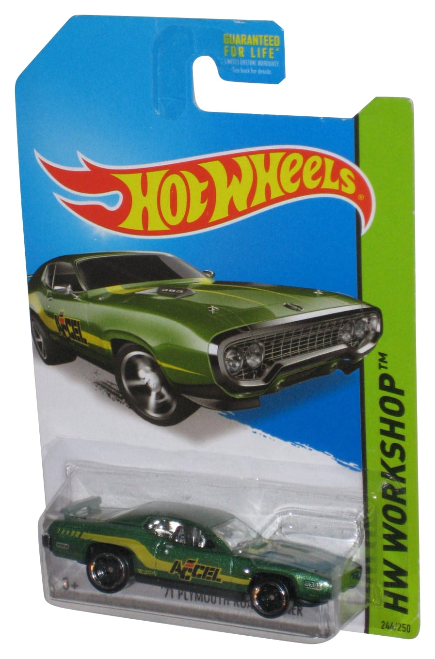 Hot Wheels HW Workshop (2013) Green '71 Plymouth Road Runner Toy Car ...