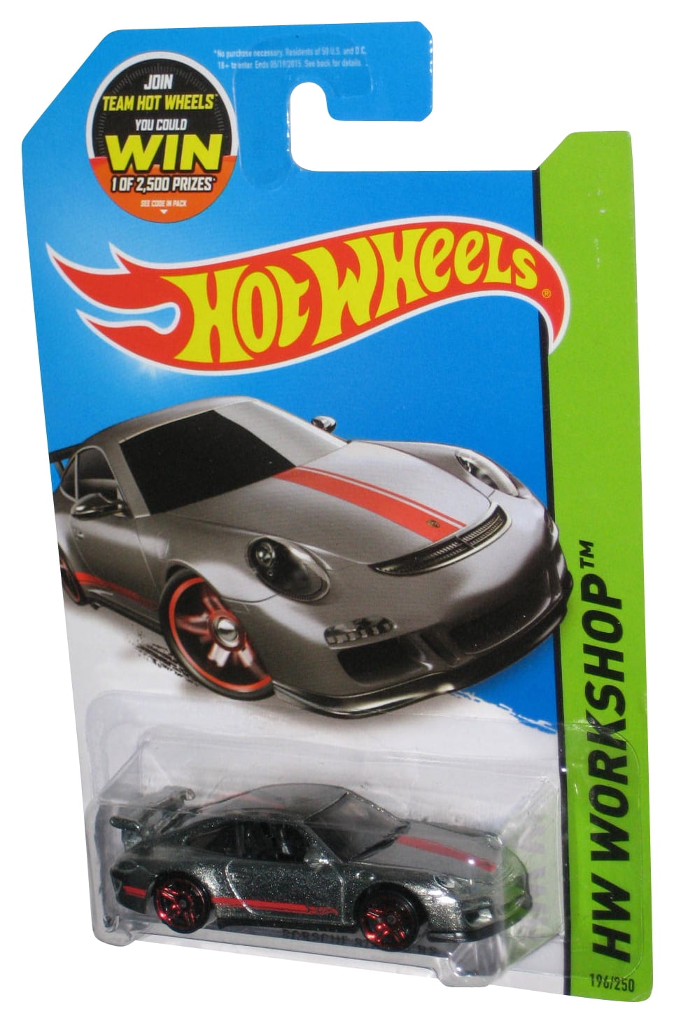 Hot Wheels HW Workshop (2013) Silver Zamac Porsche 911 GT3 RS Toy Car ...