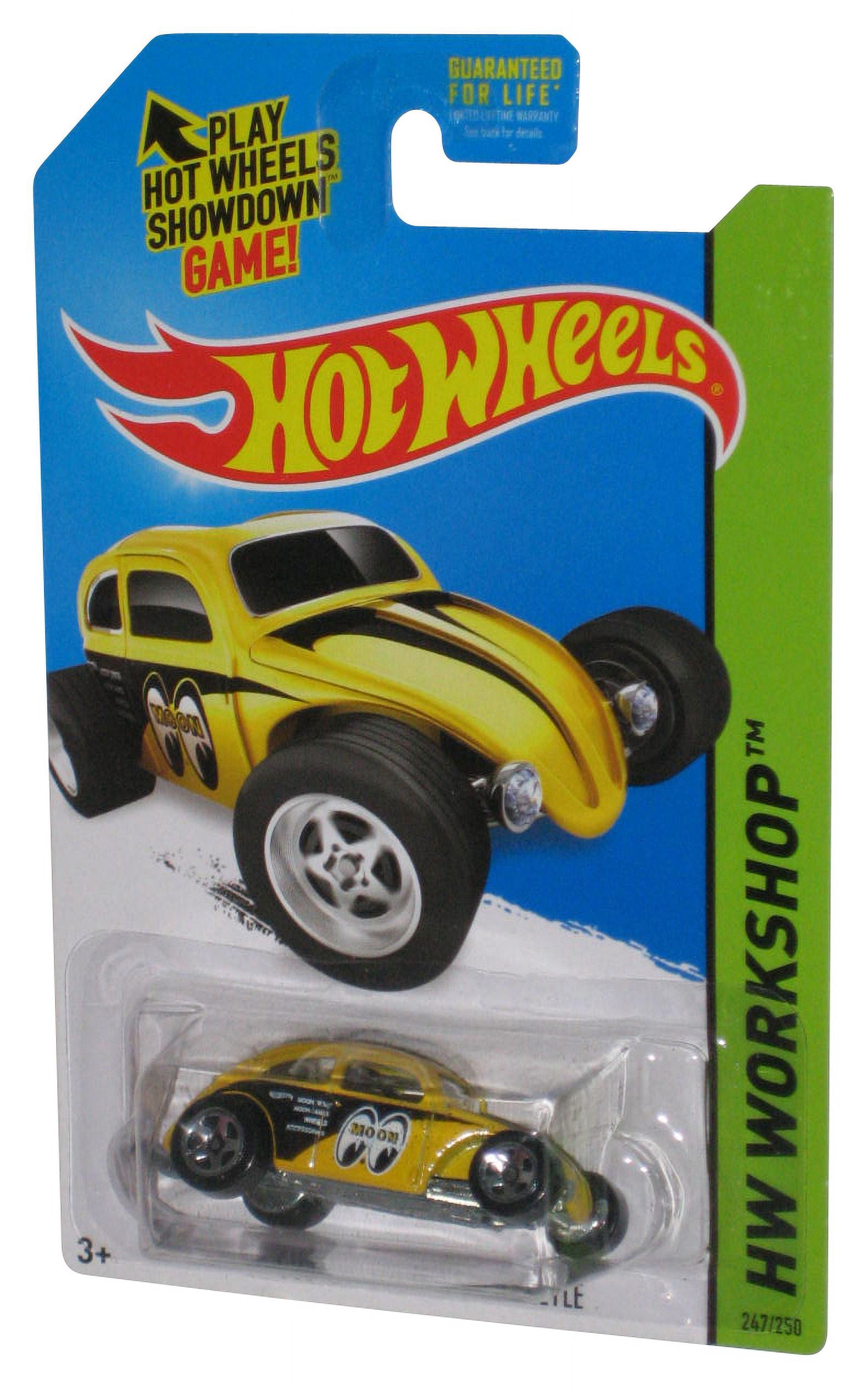 Hot Wheels HW Workshop (2013) Yellow Custom Volkswagen Beetle Toy Car ...