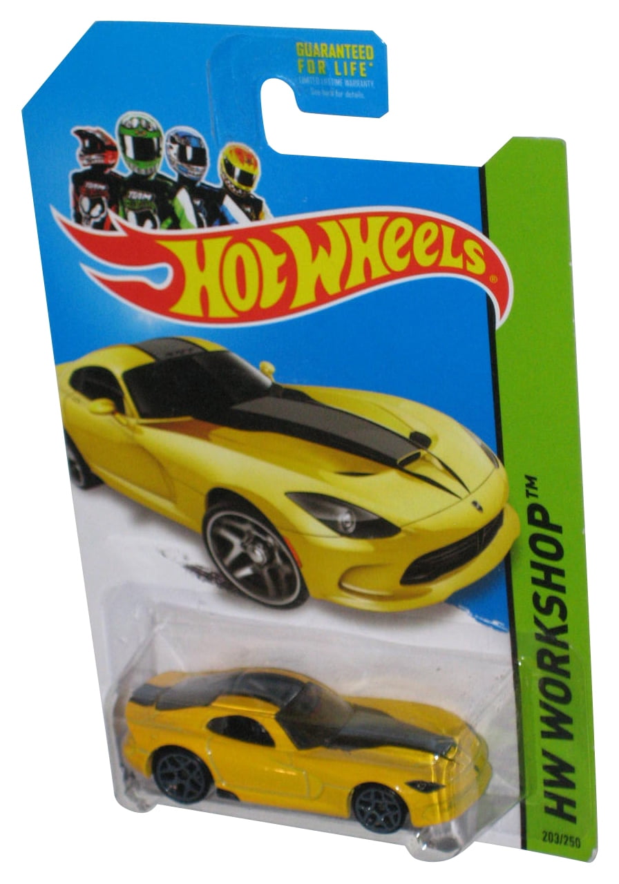 Hot Wheels HW Workshop (2013) Yellow SRT Viper Toy Car 203/250 ...
