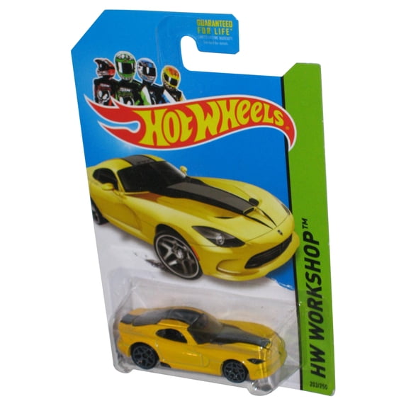 Hot Wheels HW Workshop (2013) Yellow SRT Viper Toy Car 203/250 ...