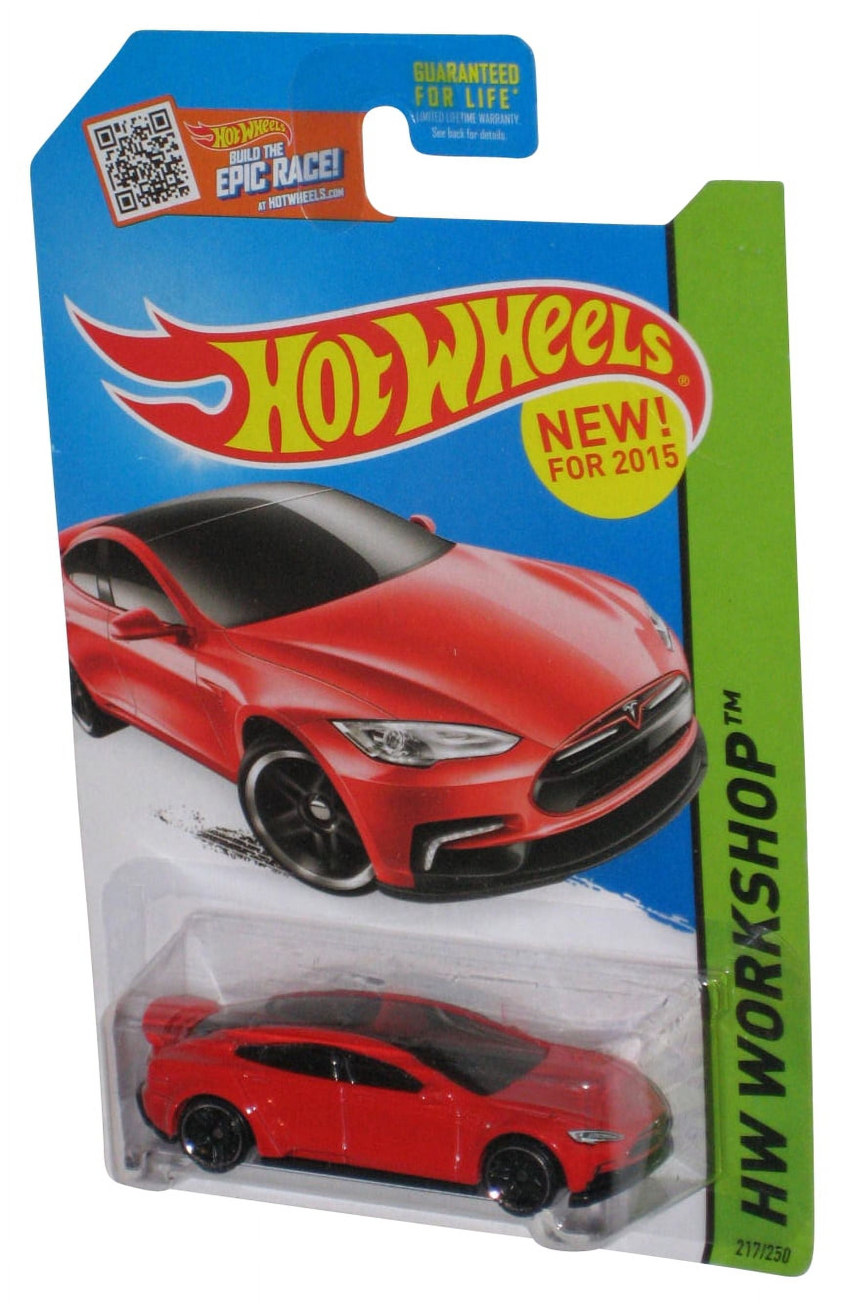 Hot Wheels HW Workshop (2015) Red Tesla Model S Toy Car 217/250 ...