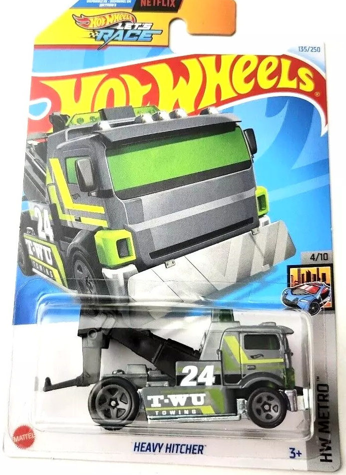 Hot Wheels Heavy Hitcher 135/250 (Gray/Green) HW Metro 4/10 - Walmart.com