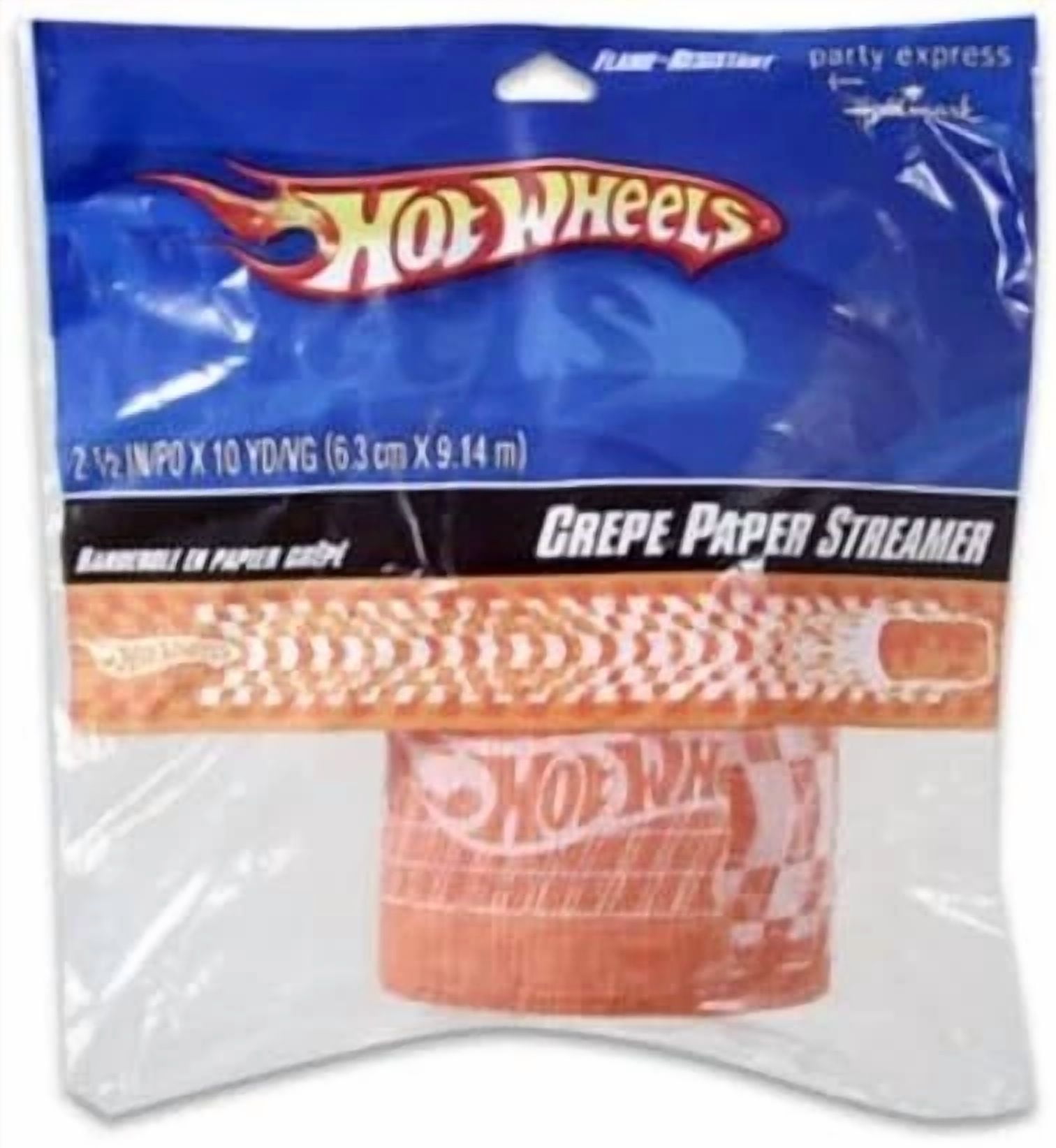 Hot Wheels High Speed Race Car Kids Birthday Party Decoration Crepe ...
