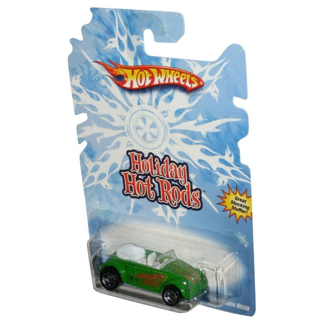 Hot Wheels Holiday Hot Rods (2008) Green Volkswagen Beetle Toy Car ...