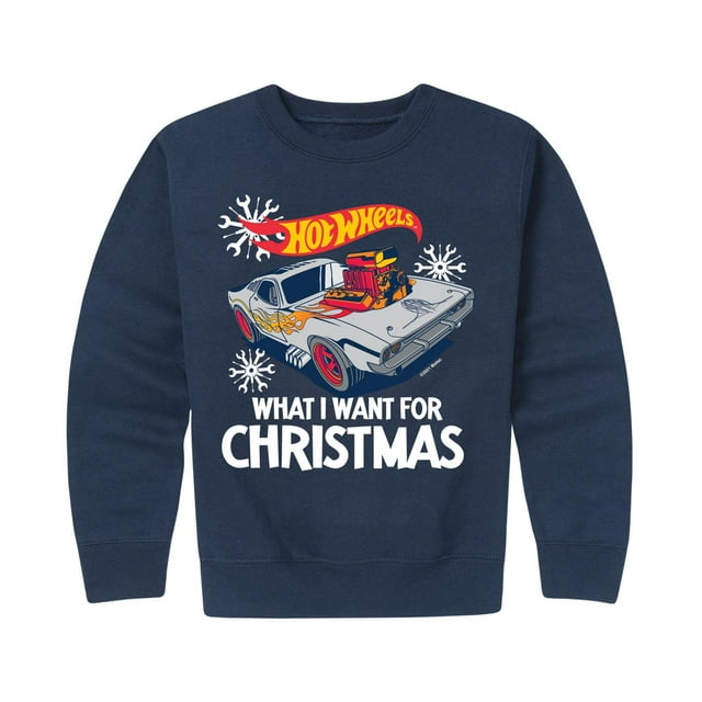 Hot Wheels - Holiday Merchandise - Toddler And Youth Crewneck Fleece ...