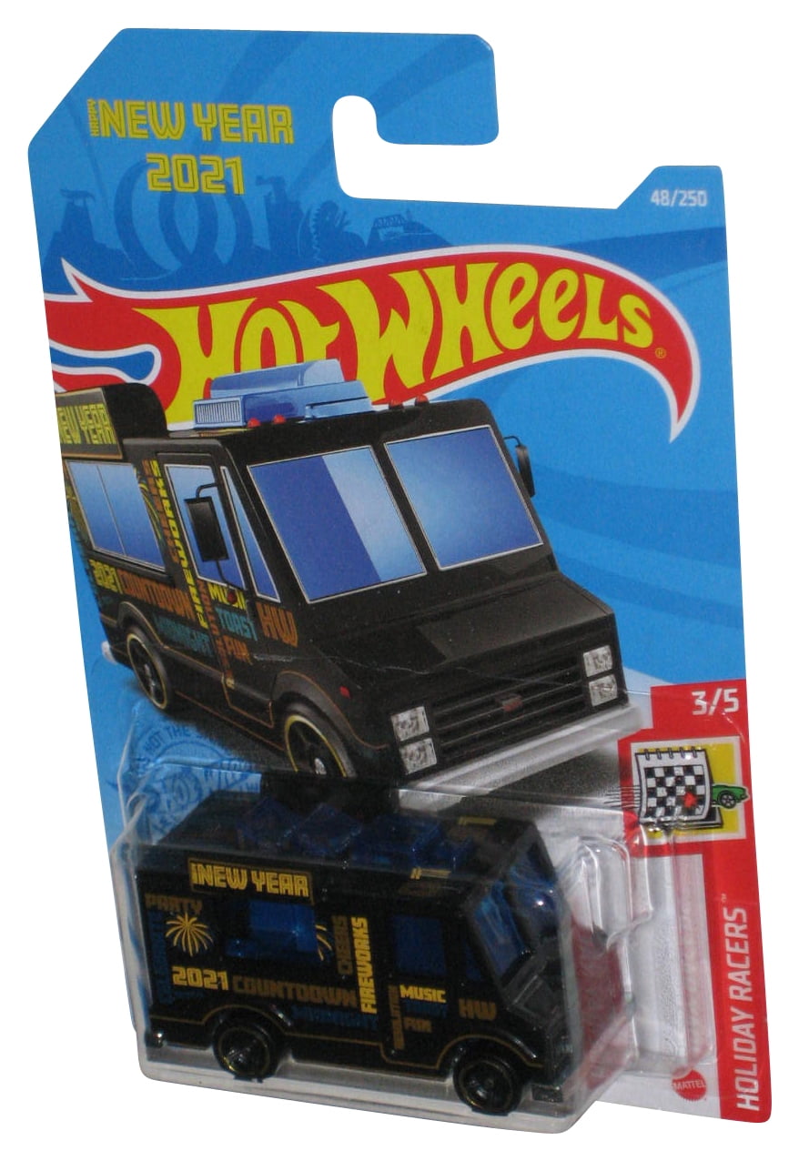 Hot Wheels Holiday Racers 3/5 New Year 2021 Black Quick Bite Toy Truck ...