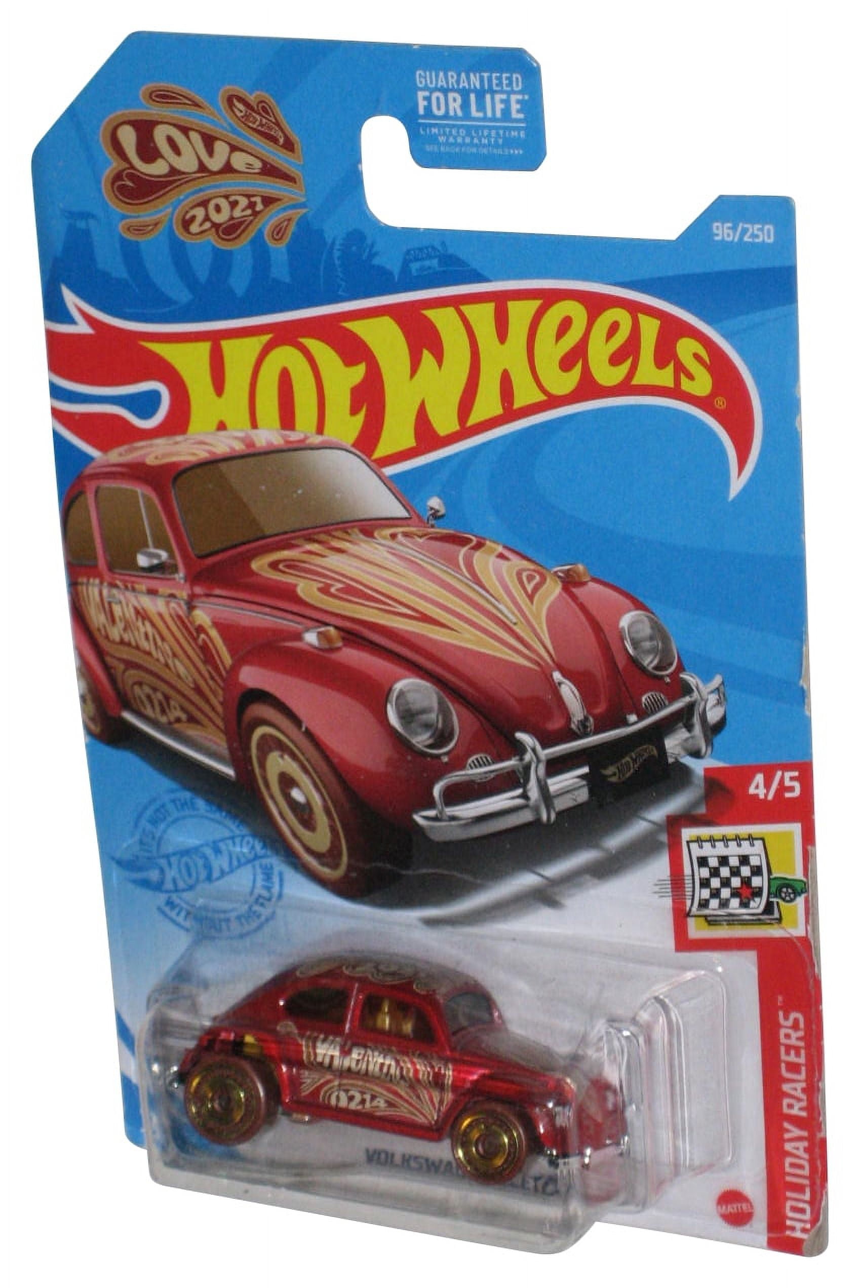 Hot Wheels Holiday Racers 4/5 (2020) Red Volkswagen Beetle Love Car 96/ ...