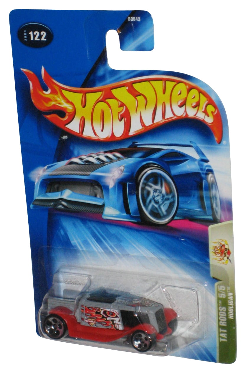 Hot Wheels Hooligan (2004) Red & Silver Tat Rods 5/5 Toy Car #122 ...