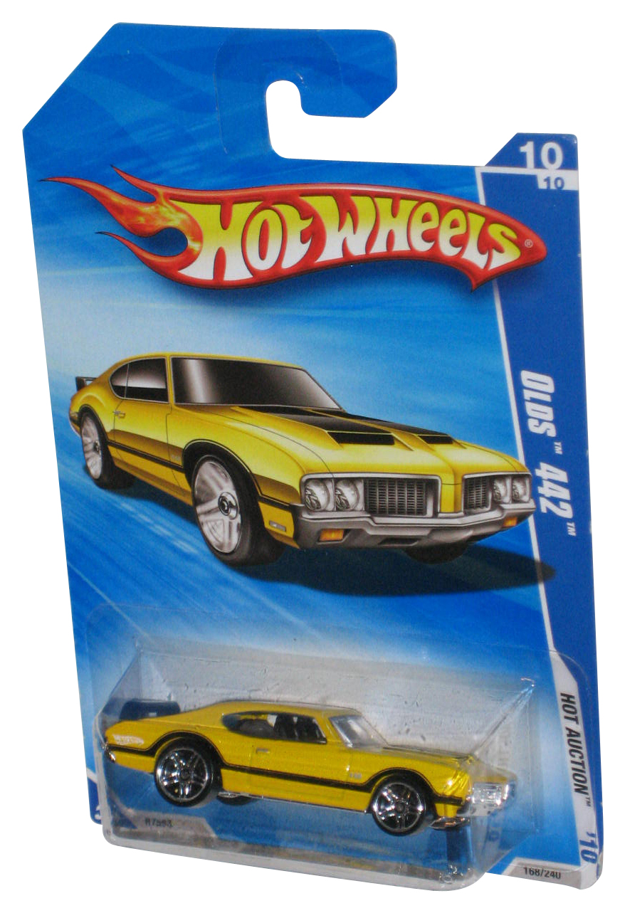 Hot Wheels Hot Auction '10 Yellow Olds 442 Die-Cast Toy Car 168/240 ...