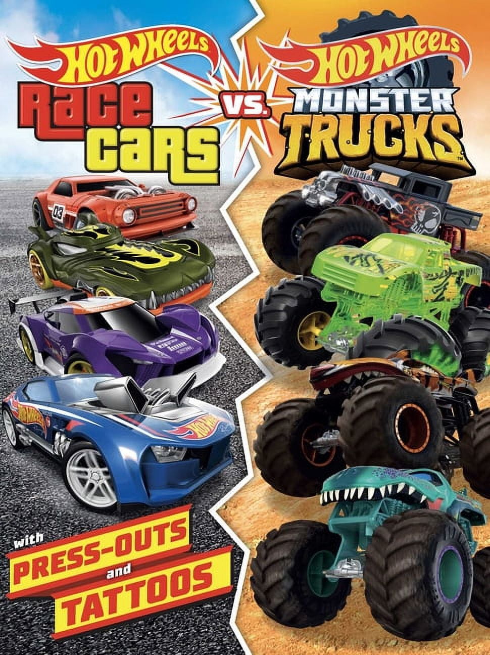 Hot Wheels Hot Wheels: Race Cars vs. Monster Trucks: 100% Officially ...