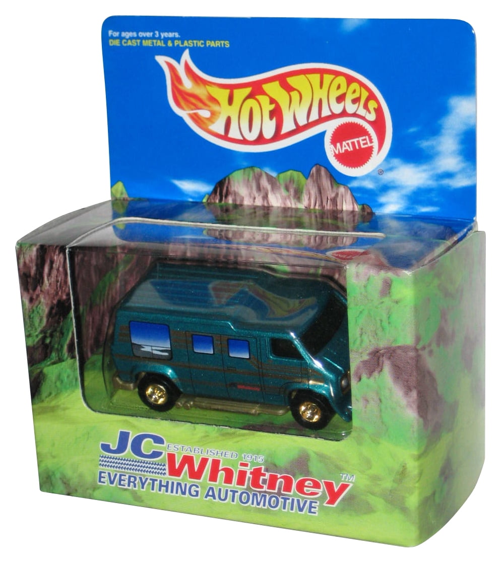 Hot Wheels JC Whitney (1997) Metalflake Green RV Replica Box Toy Car ...