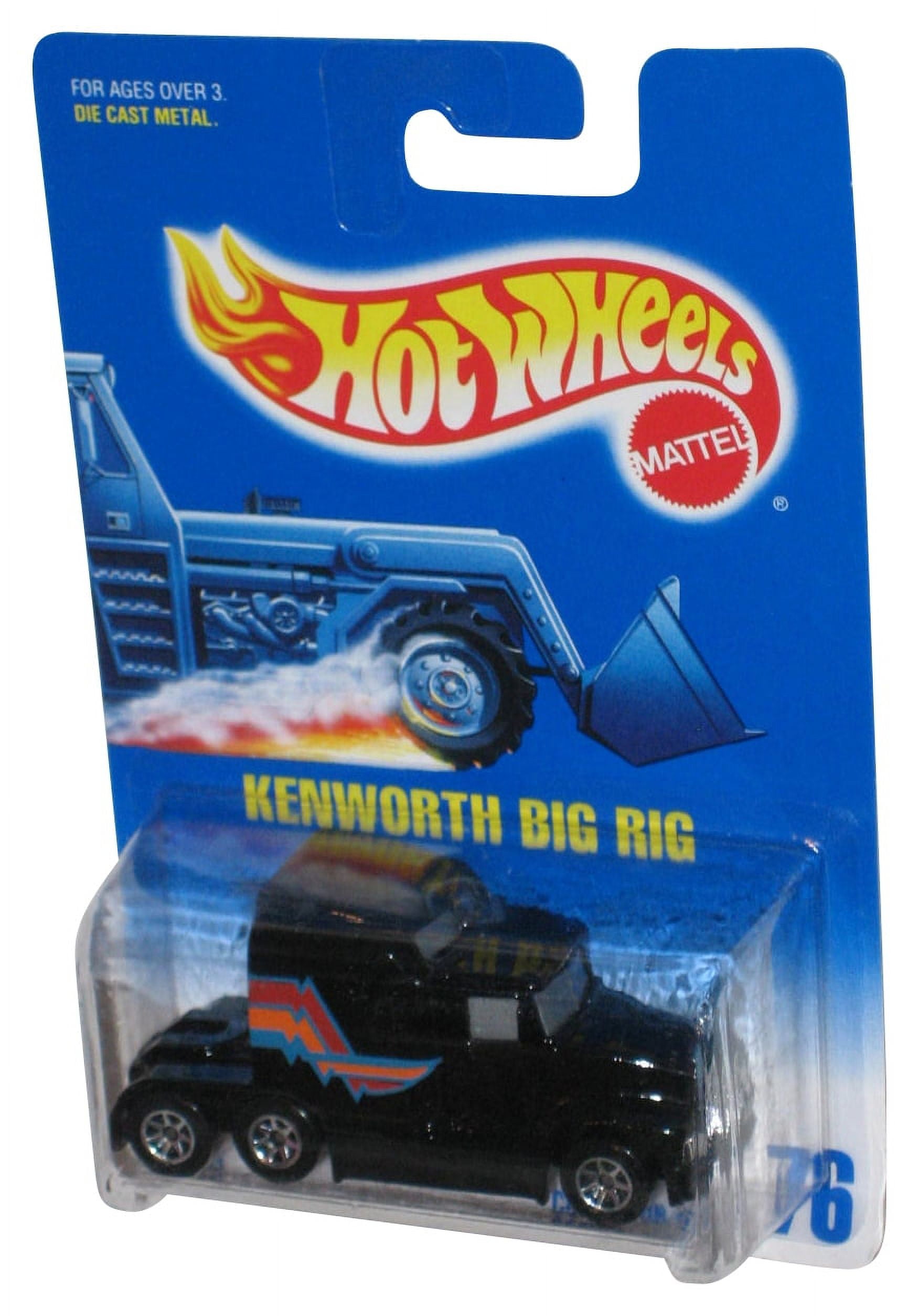 Hot Wheels Kenworth Big Rig (1991) Mattel Black Toy Truck #76 - Walmart.com