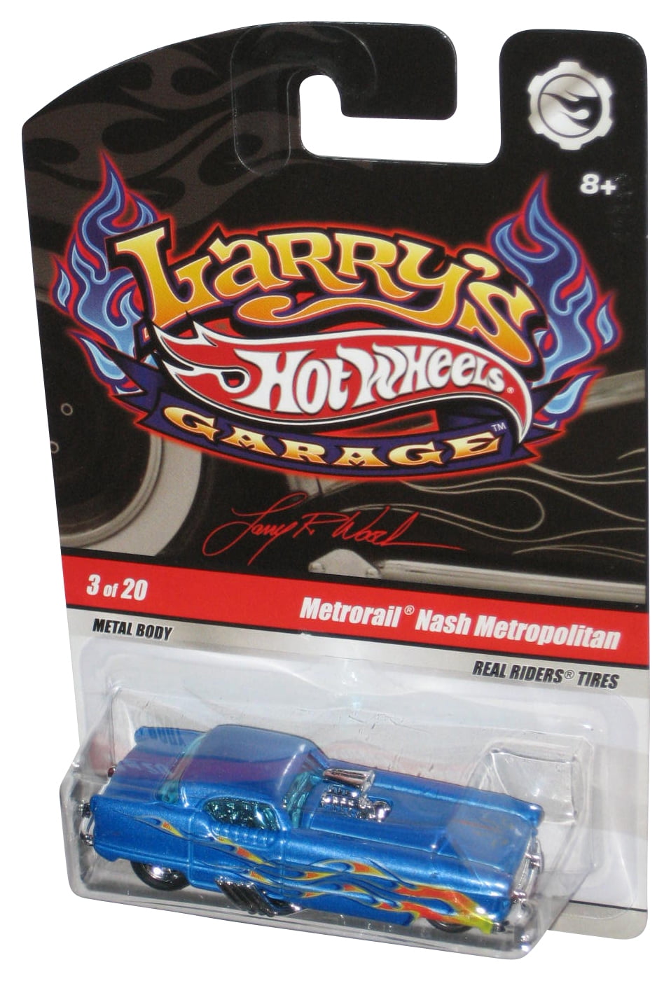 Hot Wheels Larry's Garage (2008) Blue Metrorail Nash Metropolitan Real ...