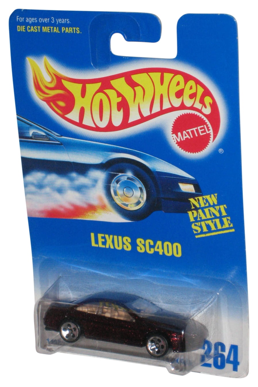 Hot Wheels Lexus SC400 New Paint Style (1991) Red Die-Cast Toy Car #264 ...