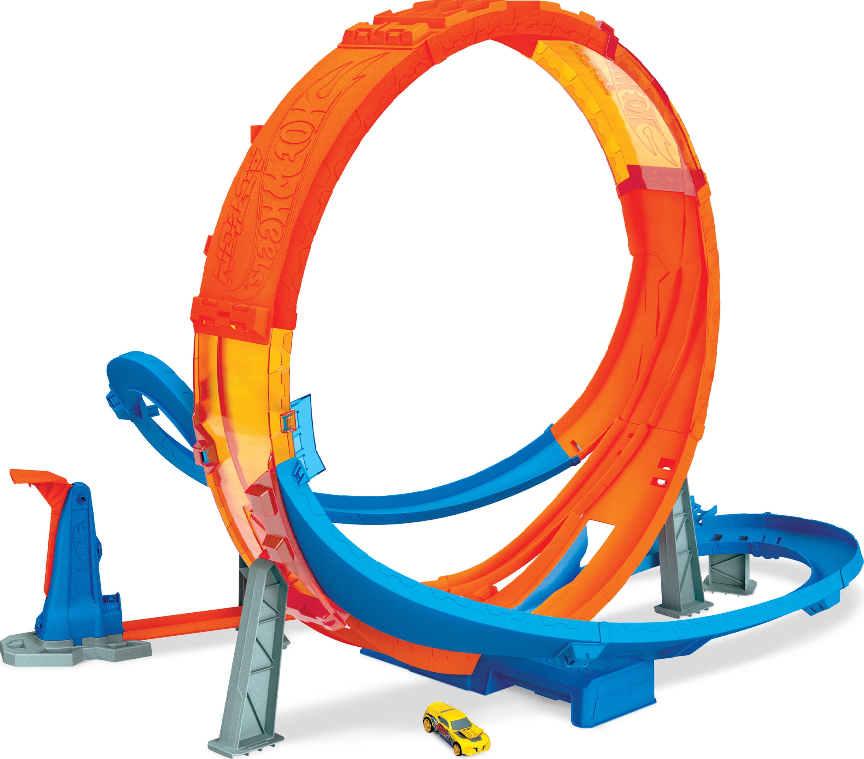 Open Box Hot Wheels Loop Mayhem Battery Operated Track Set for Kids ...