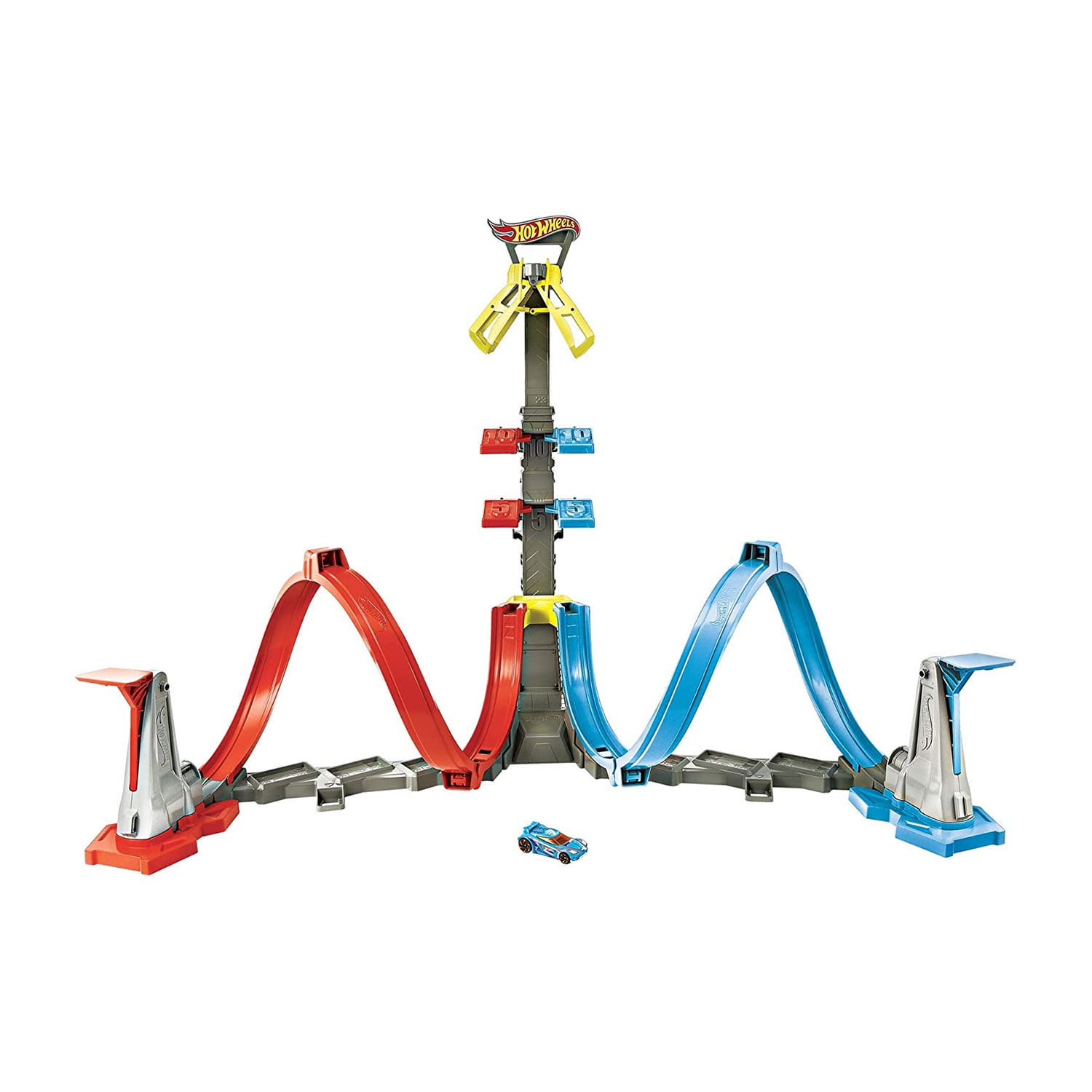 Hot Wheels Loop & Launch Toy Car Play Set with Race Tracks Spiral, 1 ...