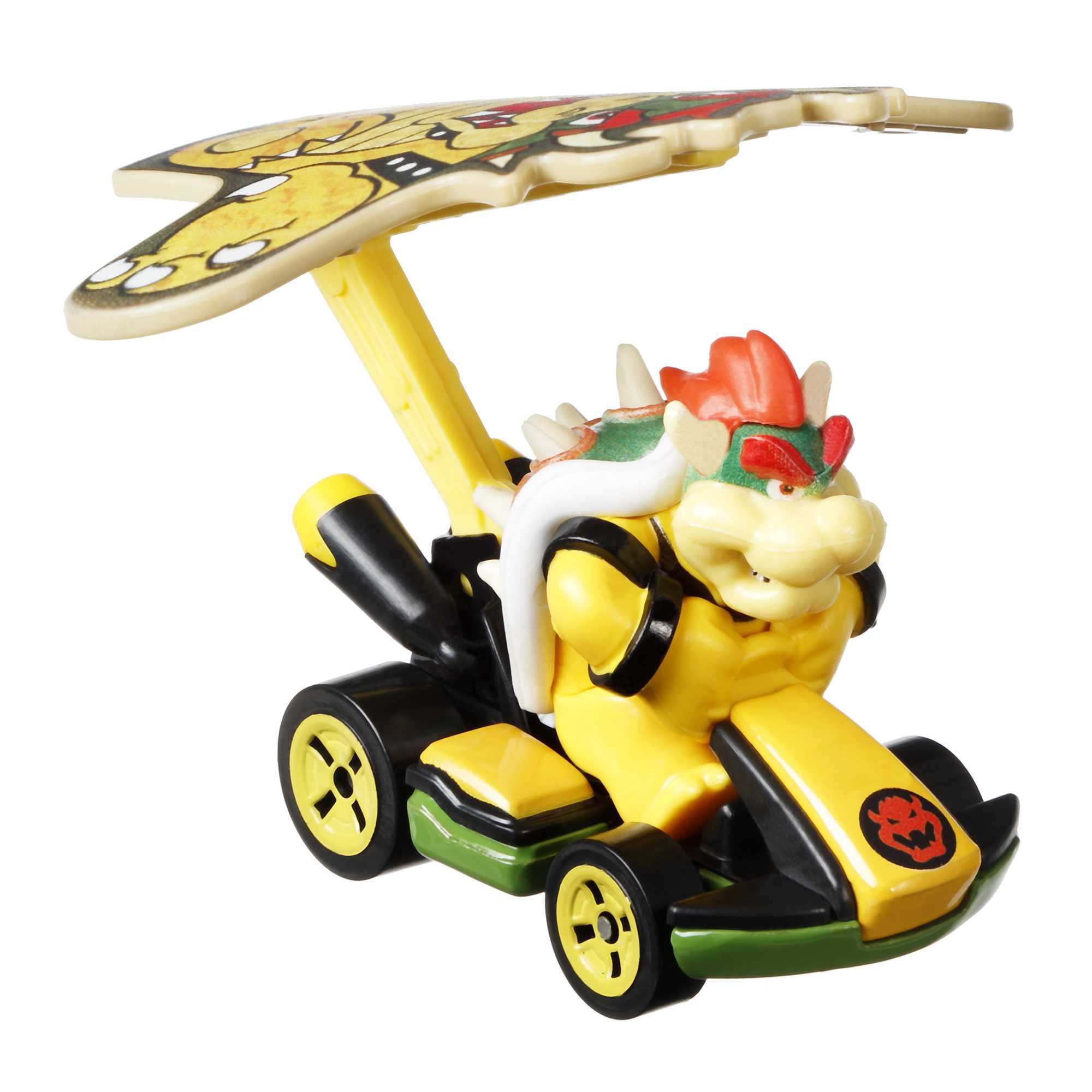 Hot Wheels Mario Kart Bowser Standard Kart, Die-Cast Vehicle, Glider ...