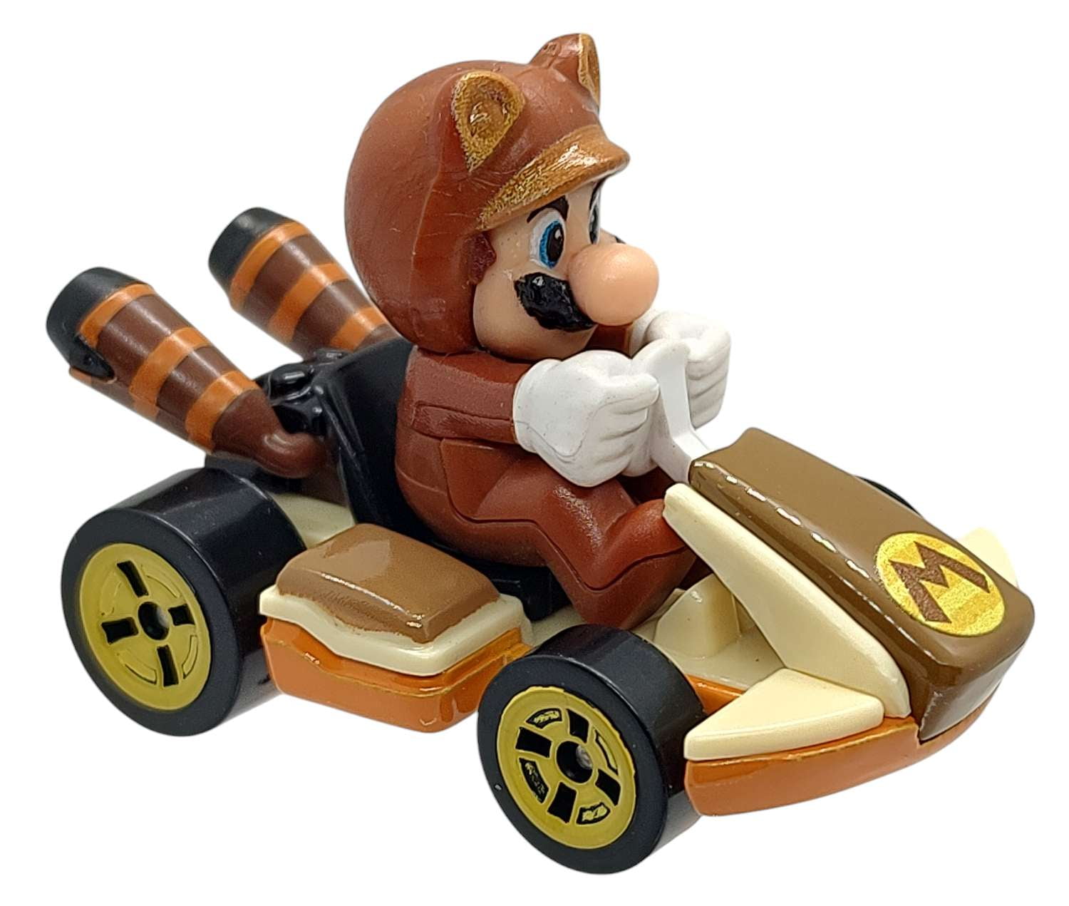 Hot Wheels Mario Kart Tanooki Mario Diecast Car (Standard Kart) (No ...