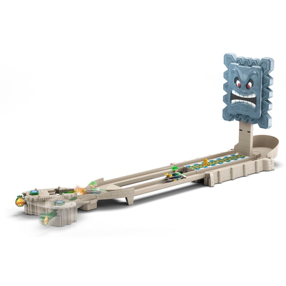 Hot Wheels Mario Kart Thwomp Ruins Track Set with Mario Kart Race ...
