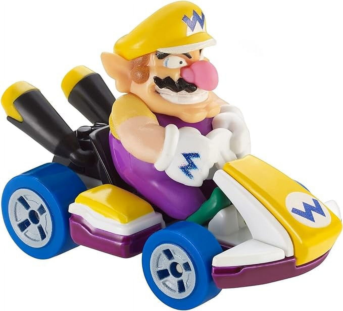 Hot Wheels Mario Kart Wario Die-Cast Character Car 1:64 Scale, Purple ...