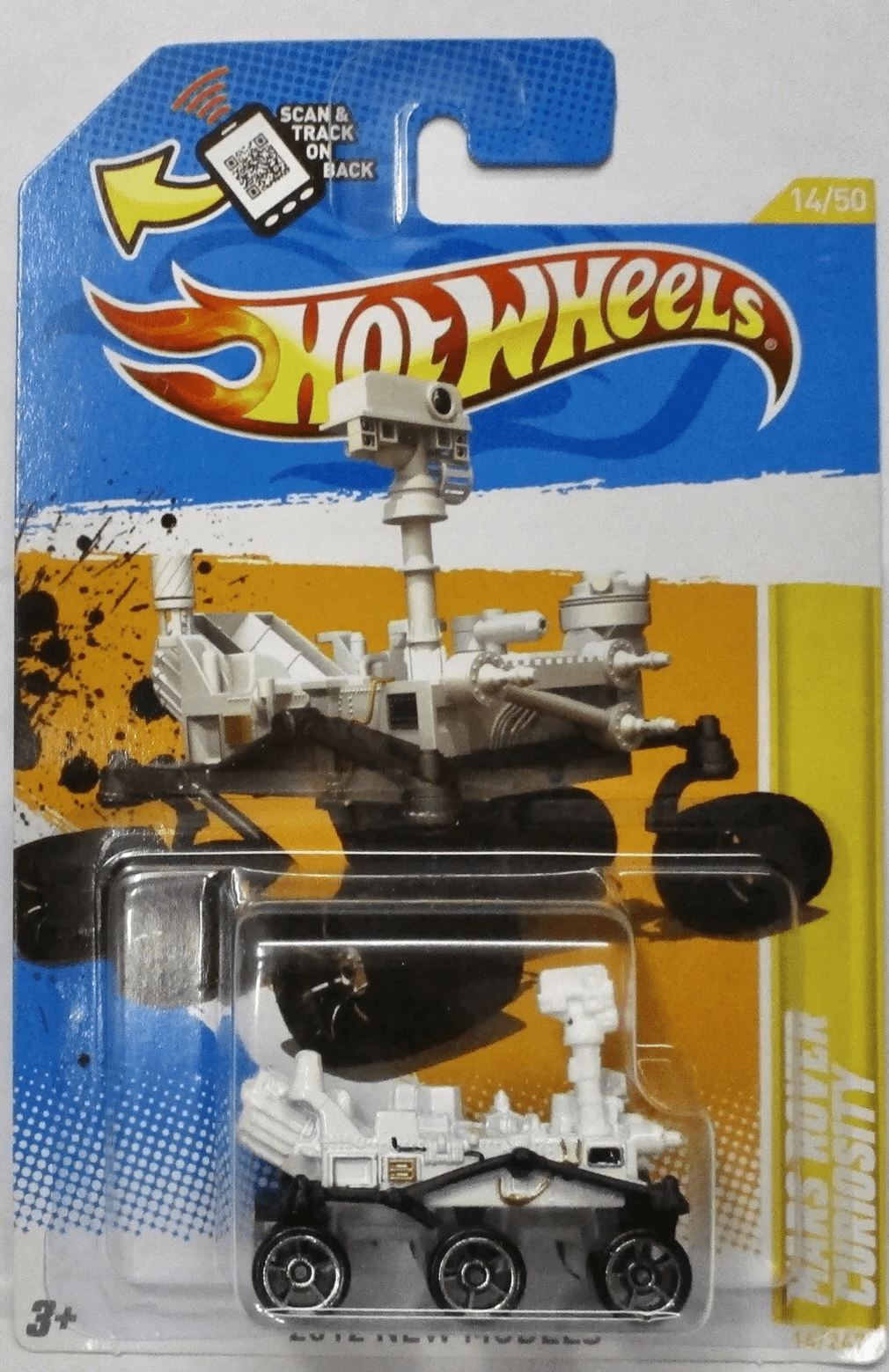 Hot Wheels Mars Rover Curiosity 14/247 New Models 2012 14/50 - Walmart.com