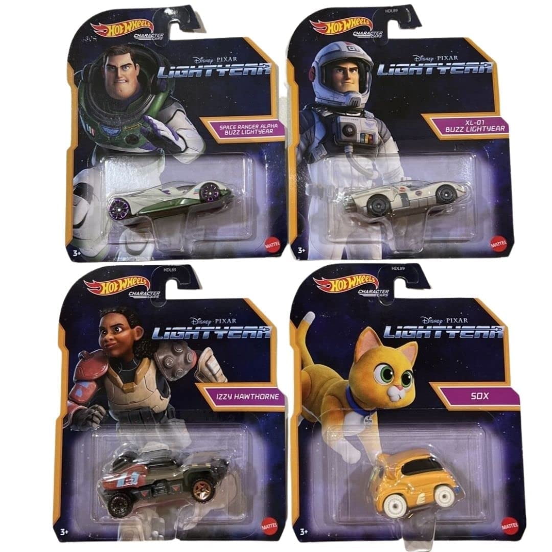Hot Wheels Mattel Disney Pixar Lightyear Character Cars Complete Set of ...
