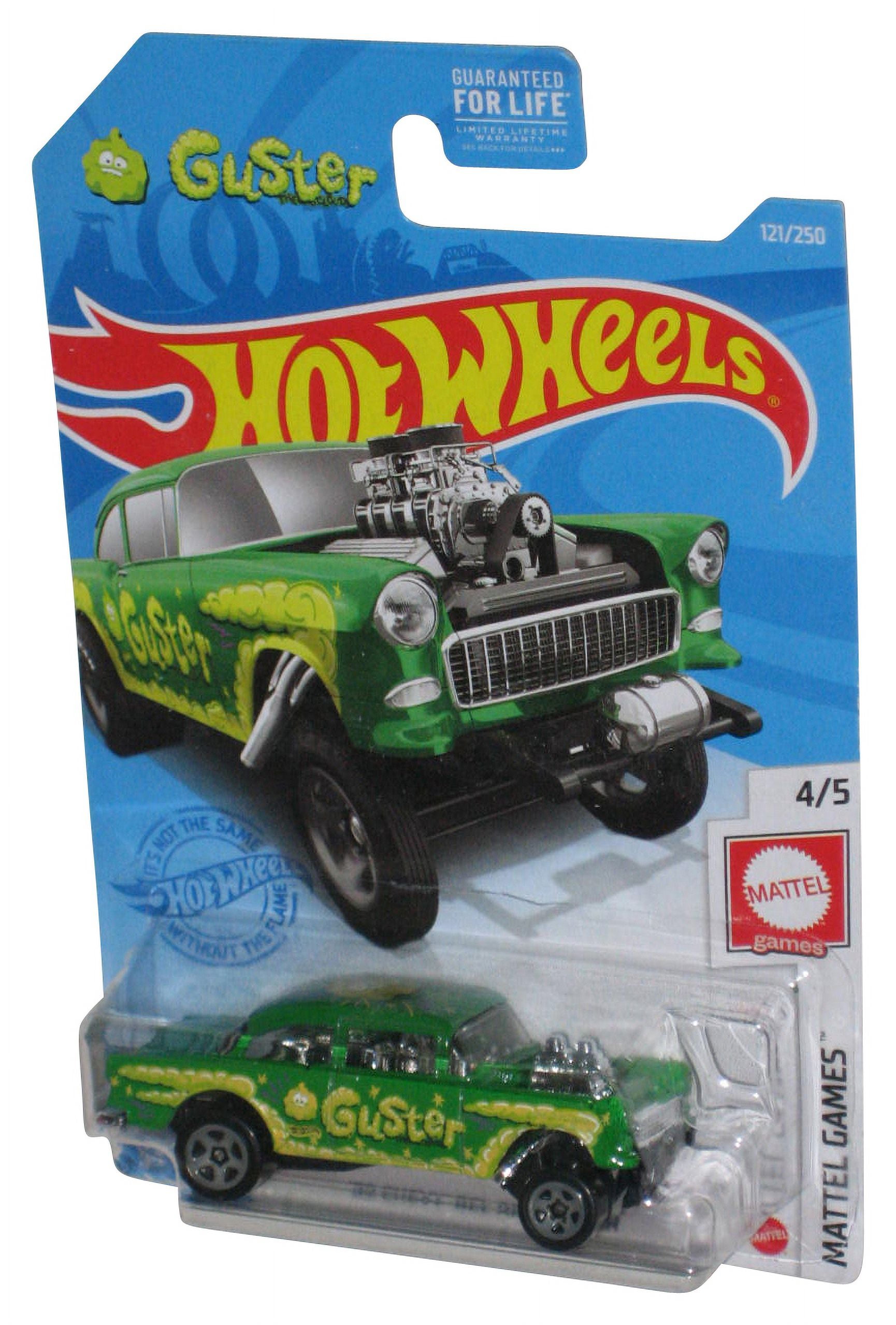 Hot Wheels Mattel Games (2020) Guster Green '55 Chevy Bel Air Gasser ...