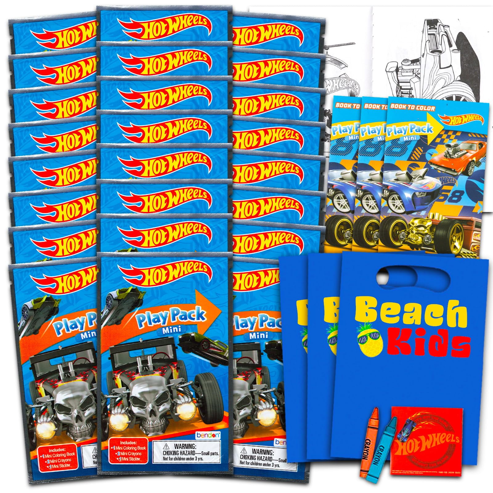 Hot Wheels MiniUMRT Party Favors Set for Kids - Bundle with 24 Mini Hot ...