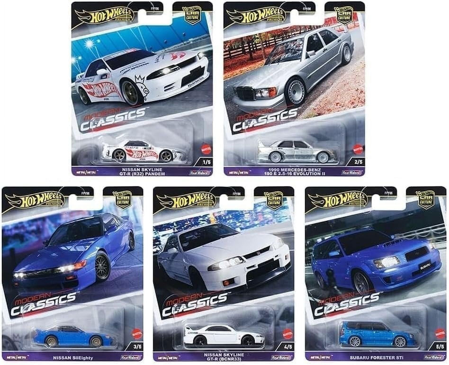 Hot Wheels Modern Classics Die-Cast Cars Set, 5-Pack, Nissan Skyline ...