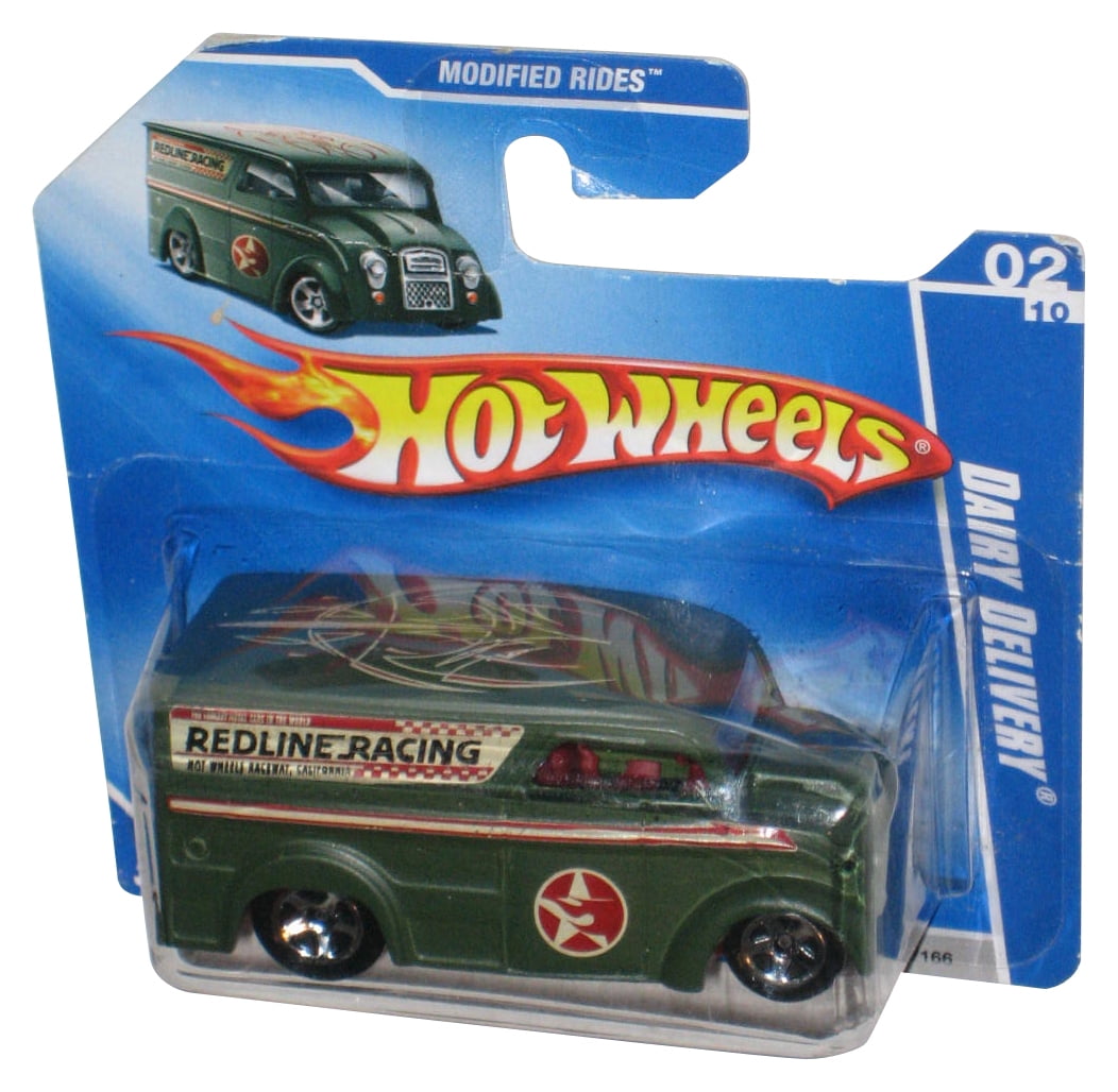 Hot Wheels Modified Rides 02/10 Green Dairy Delivery Toy Truck 158/166 ...