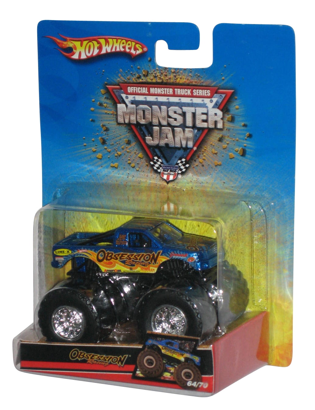 Hot Wheels Monster Jam (2007) Obsession Racing Toy Truck #64 - Walmart.com