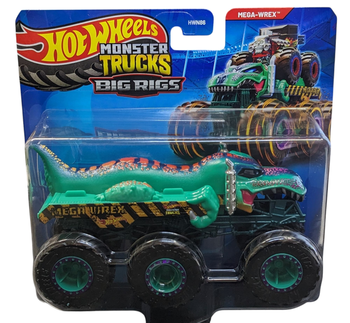 Hot Wheels Monster Truck Big Rigs Mega-Wrex - Walmart.com