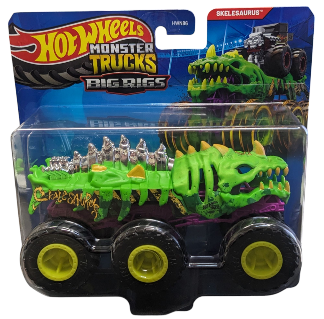 Hot Wheels Monster Truck Big Rigs Skelesaurus - Walmart.com