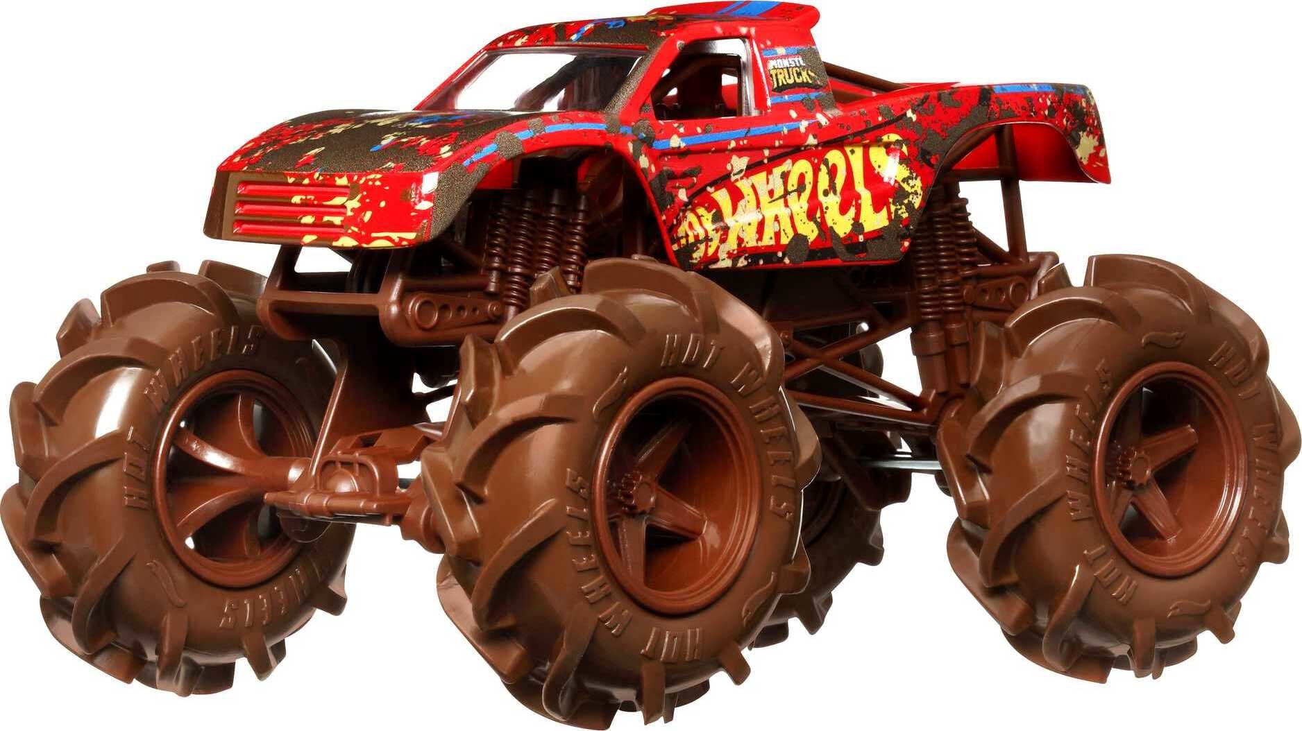 Hot Wheels Monster Trucks 1:24 Scale Vehicles, Collectible Die-Cast Toy ...