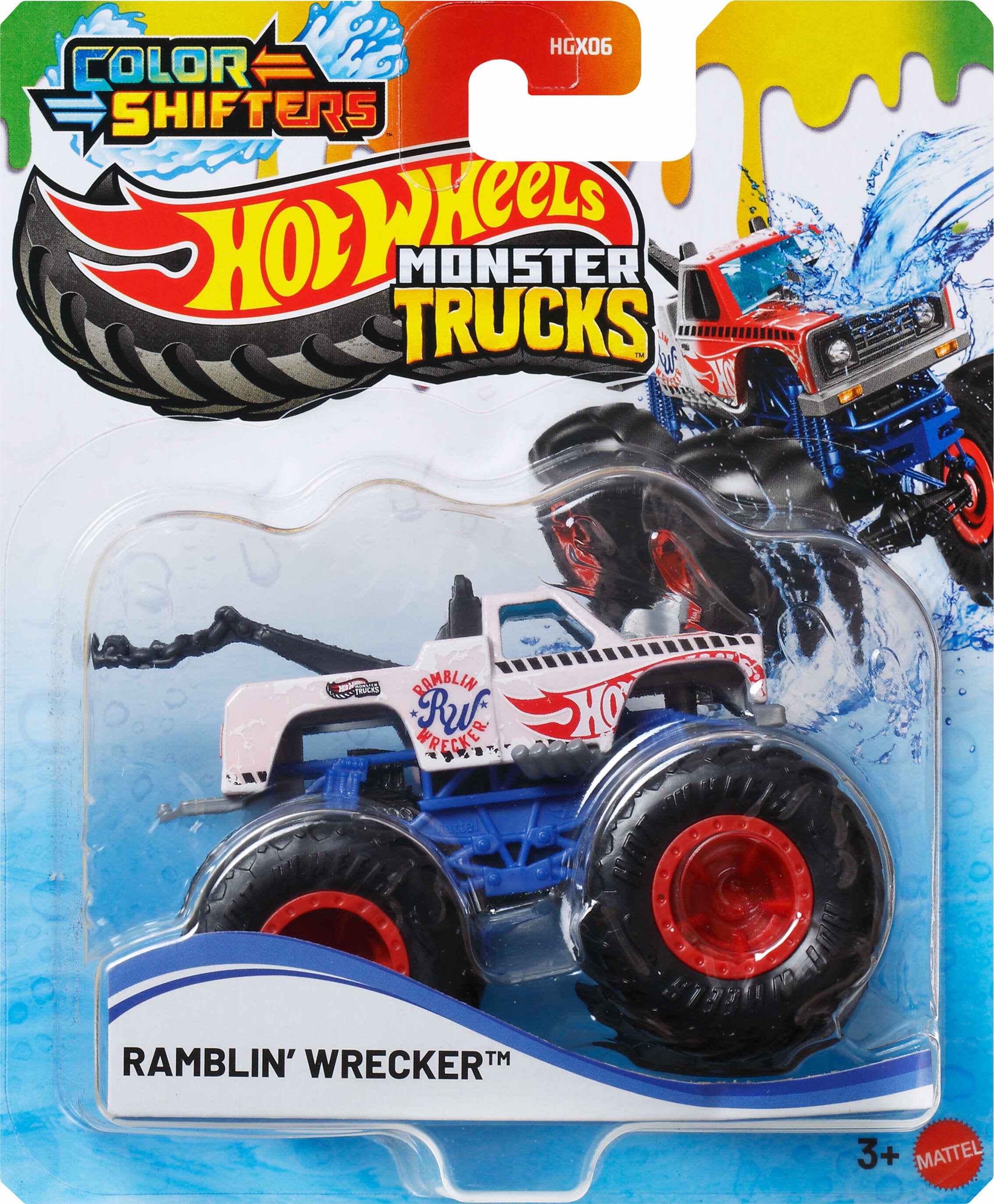 Hot Wheels Monster Trucks 1:64 Color Shifters, 1 Toy Truck Changes ...