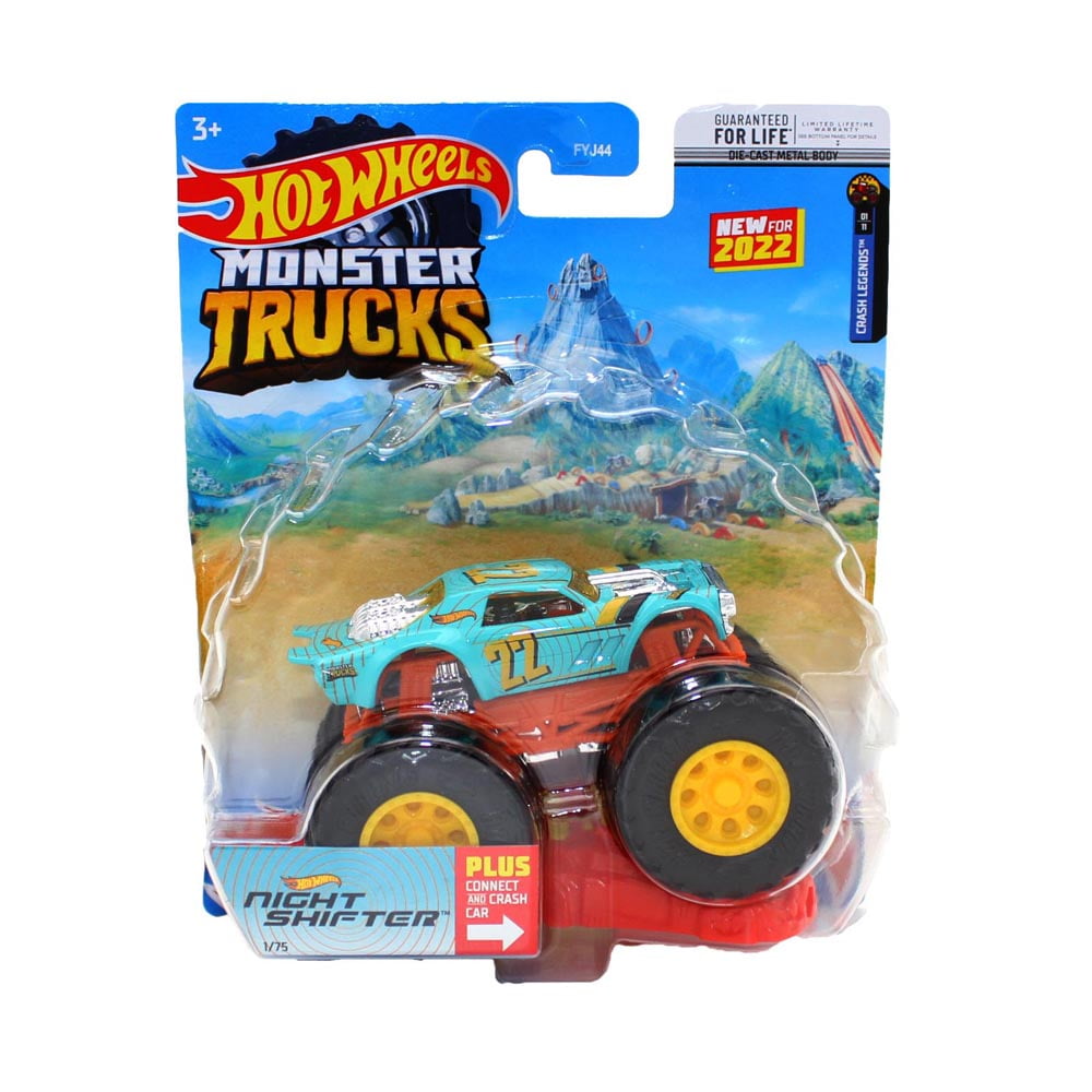 Hot Wheels Monster Trucks Night Shifter, 1:64 Scale Die-Cast Vehicle ...