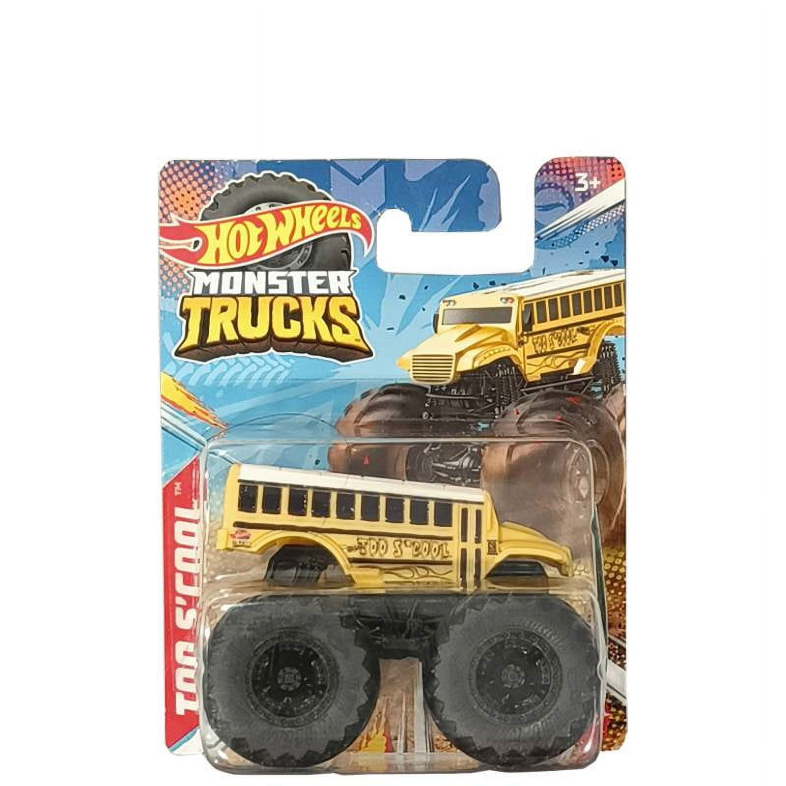 Hot Wheels Monster Trucks 1:70 Metal Die-Cast Scale Too S'cool (HFB96 ...