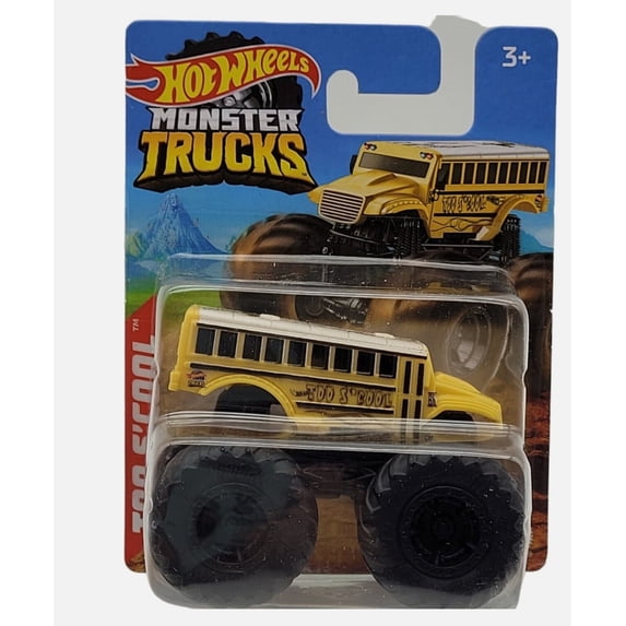 Hot Wheels Monster Trucks 1:70 Metal Die-Cast Scale Too S'cool (HFB96 ...