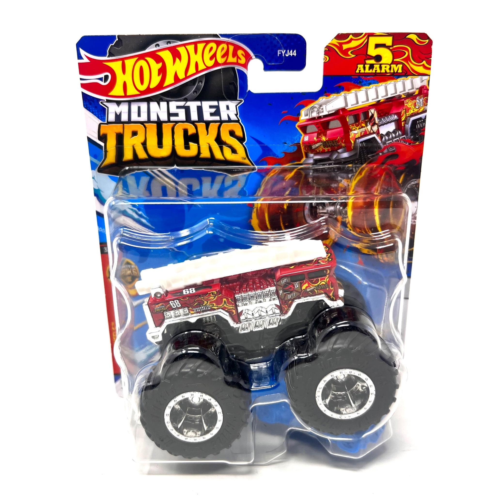 Hot Wheels Monster Trucks 5 Amarm Fire Engine Truck 1:64 Scale ...